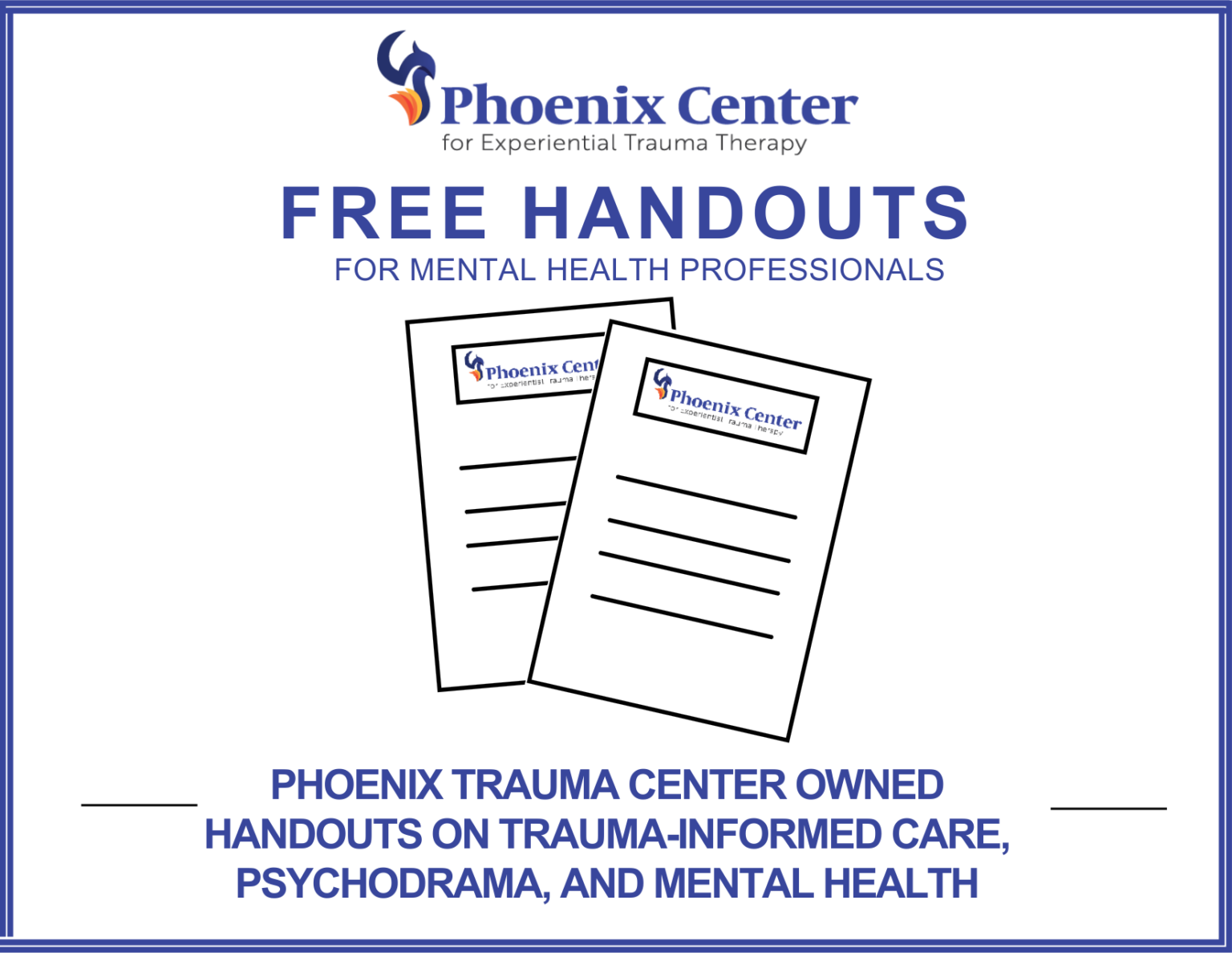 Free Handouts for Mental Health Professionals - Phoenix Center for ...