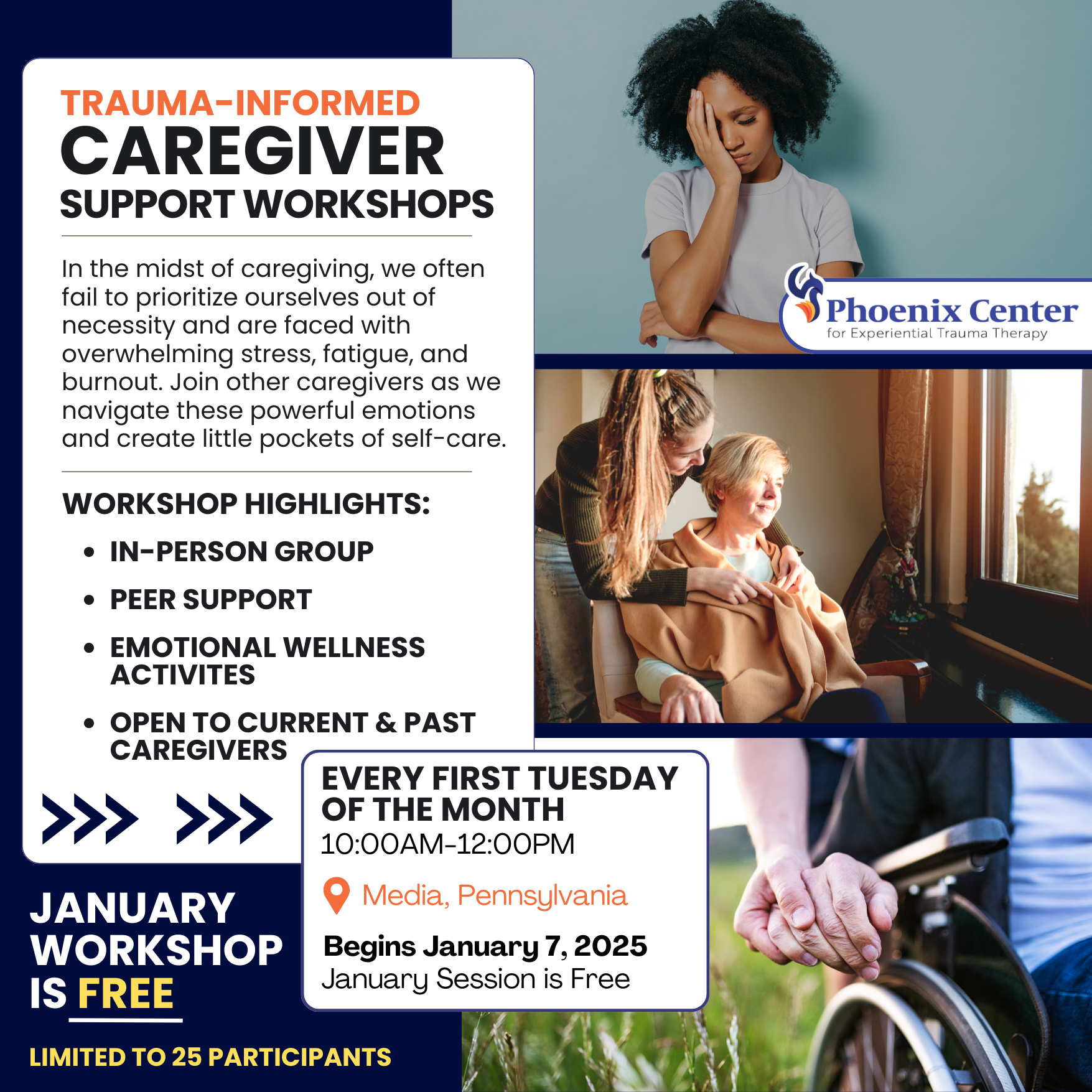 Caregiver Support Workshops - Phoenix Center for Experiential Trauma Therapy